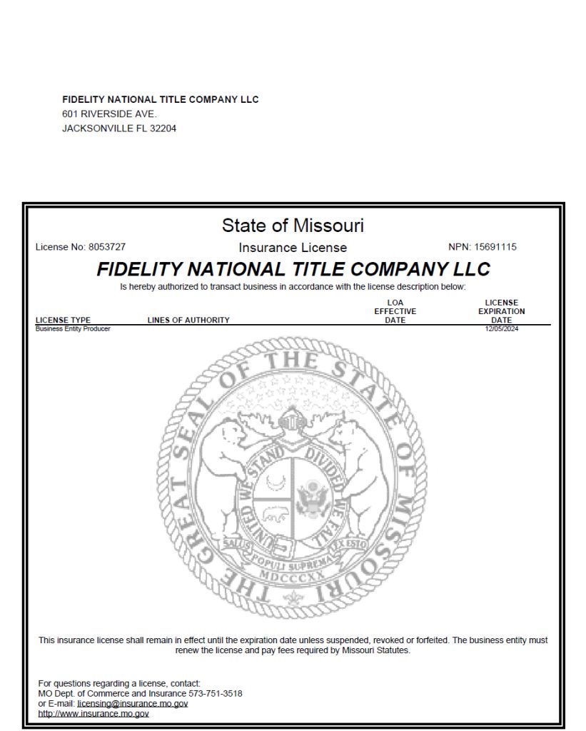 Arch City Title, a division of Fidelity National Title Company LLC ...